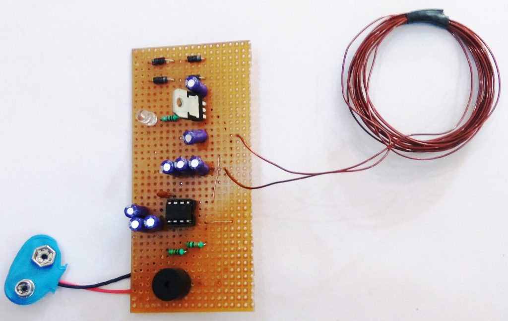 Metal detector using IC555 Mini project | One Stop For All College ...