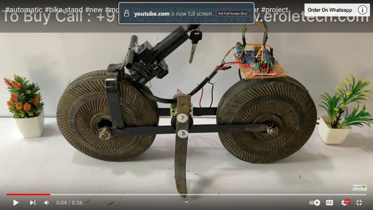 Automatic Bike Side Stand | One Stop For All College Project Solutions